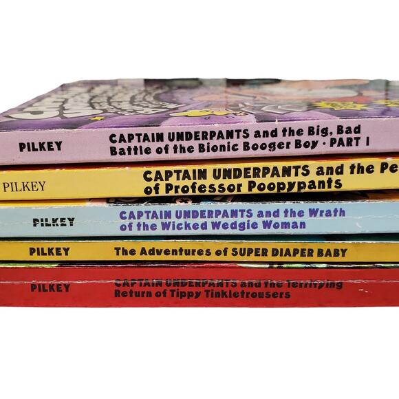 Pilkey | Toys | Captain Underpants Book Bundle Adventures Of Super ...